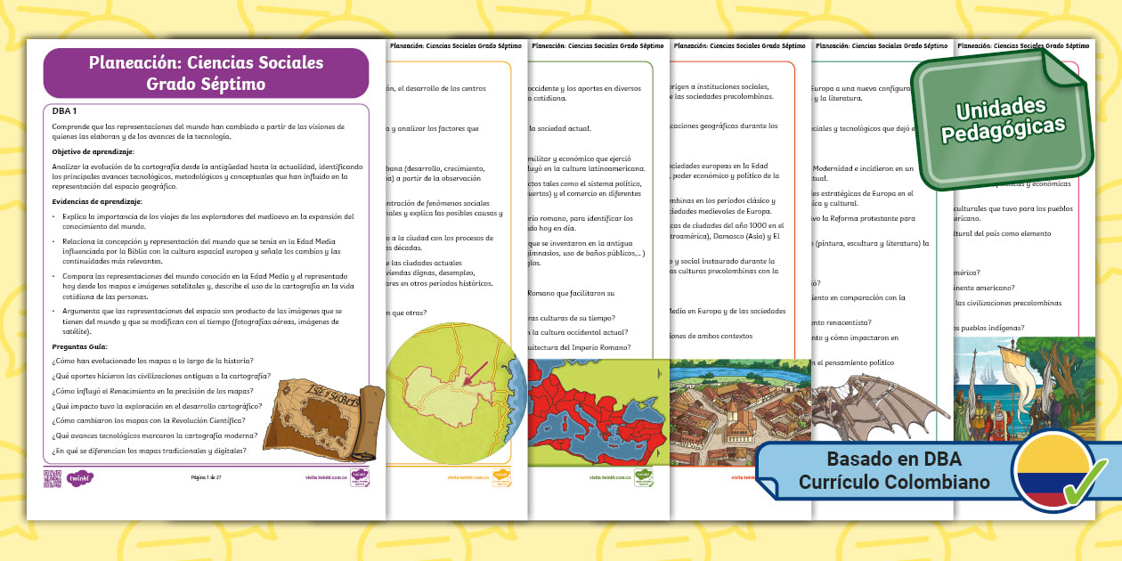 FREE! - Planeación Ciencias Sociales - Grado Sexto - Twinkl Colombia