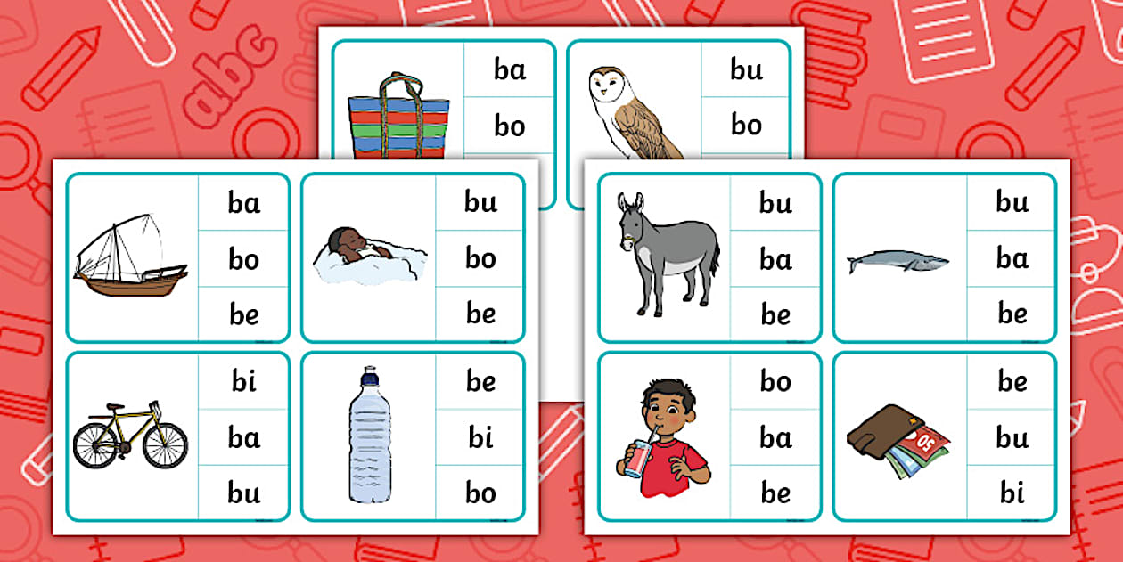 Tarjetas Sonido Inicial: Letra B (Hecho por educadores)