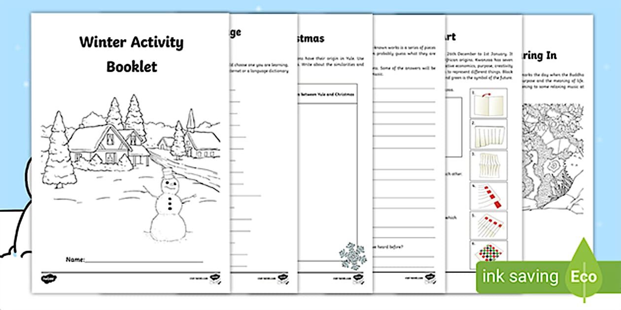 UKS2 Winter Activity Booklet (teacher made) - Twinkl