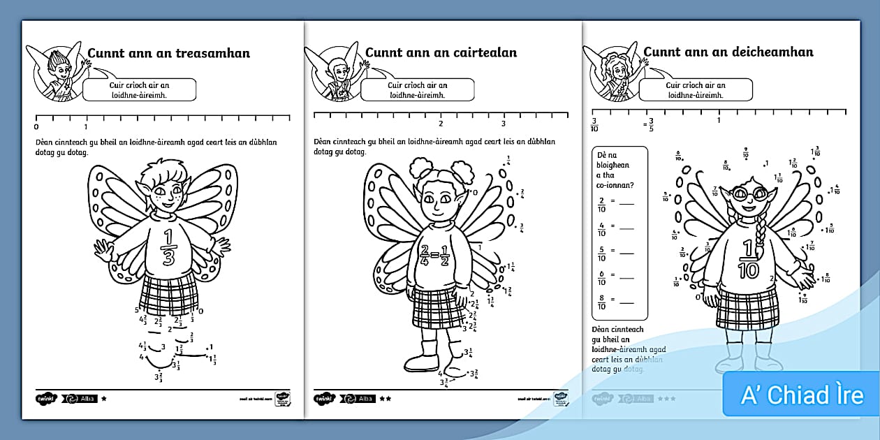 Bloighean nan Sìthichean Dotag gu Dotag Duilleag-gnìomh