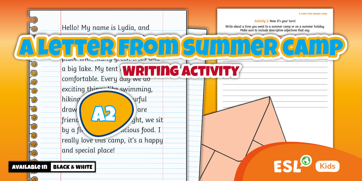 ESL A Letter From Summer Camp [Kids, A2]