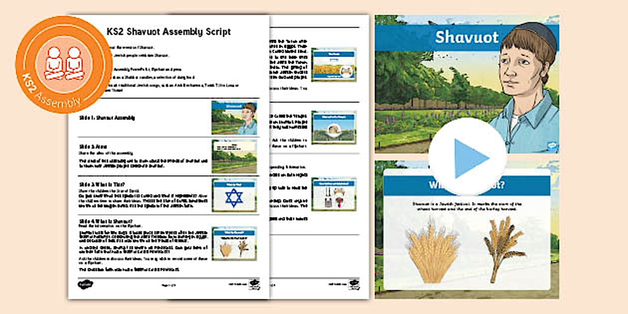 KS2 Shavuot Assembly Pack