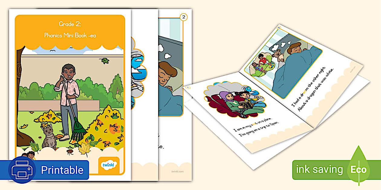 Grade 2 Phonics Mini Book: -ea (teacher made) - Twinkl