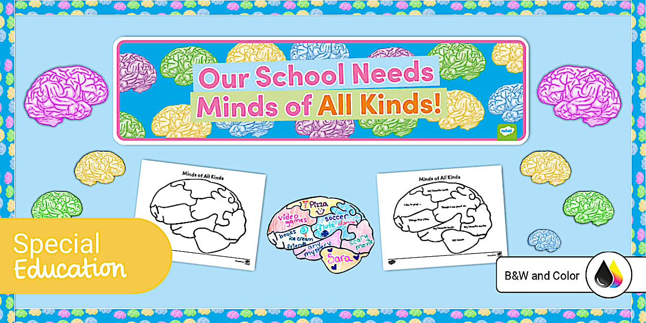 Minds of All Kinds Bulletin Board Pack (teacher made)