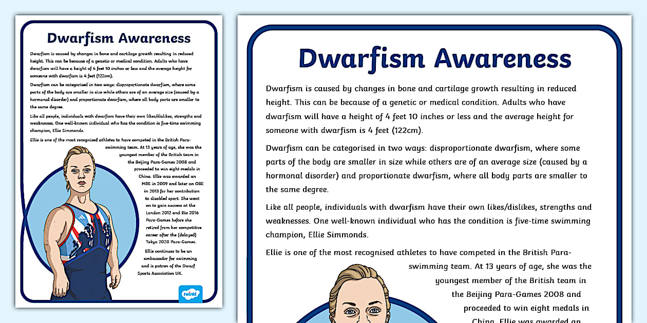 Dwarfism Awareness (Teacher-Made) - Twinkl