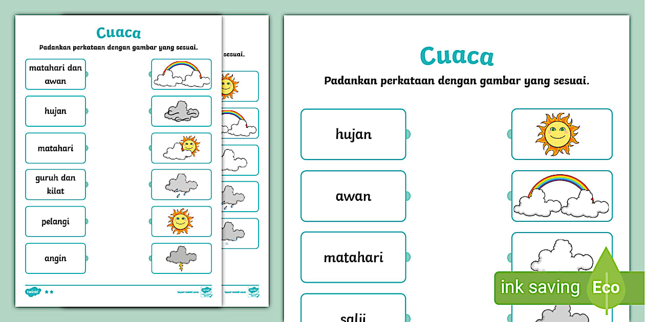 Lembaran Kerja Cuaca (Hecho por educadores) - Twinkl