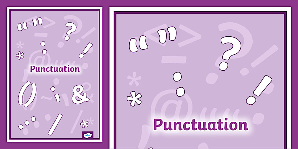 * NEW * Punctuation Display Poster - Twinkl Displays