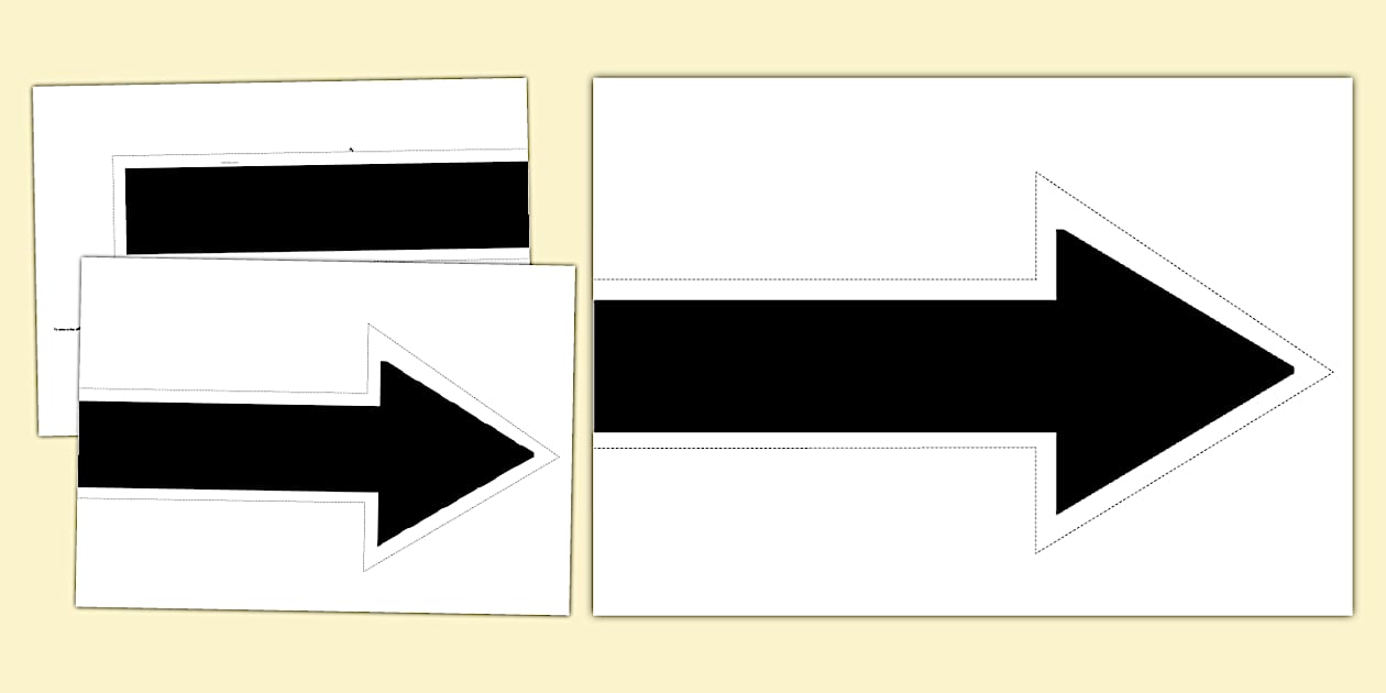 Long Arrow Cut-Outs (teacher made) - Twinkl