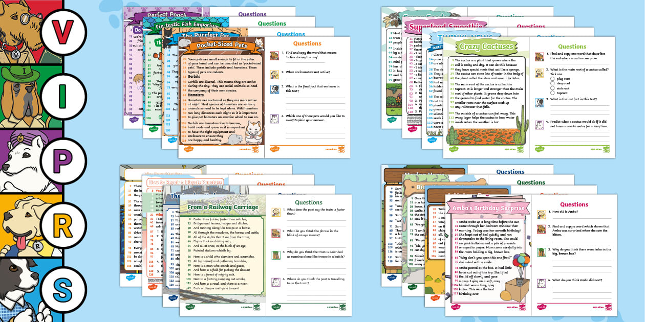 KS1 60-Second Reads April Monthly Comprehension Pack