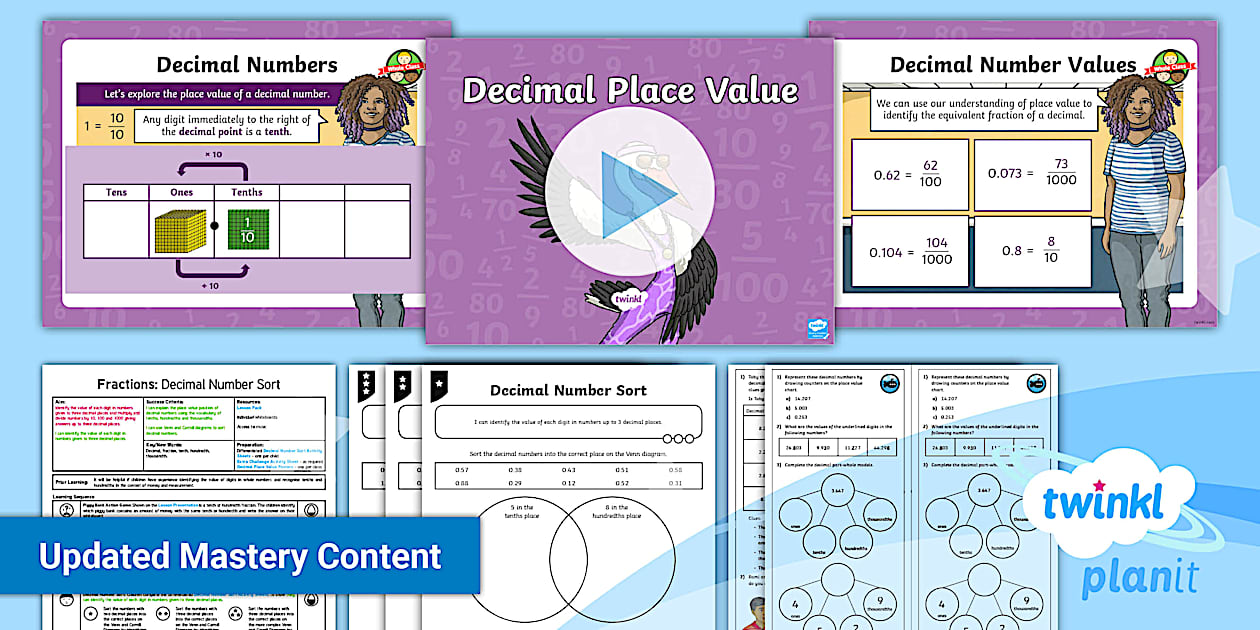 Decimal Place Value Lesson Plan | Teacher-made | PlanIt