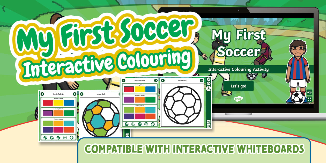 Foundation Phase - My First Soccer - Interactive Colouring