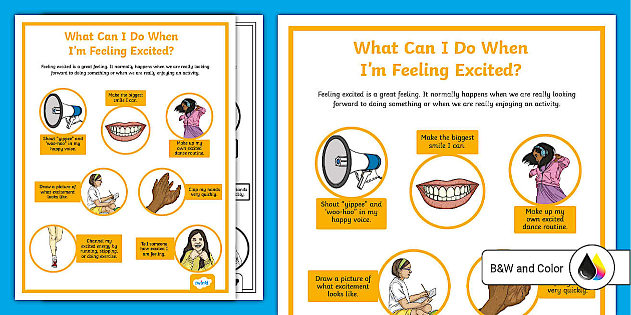 Emotions - What Can I Do When I'm Feeling Excited? Poster