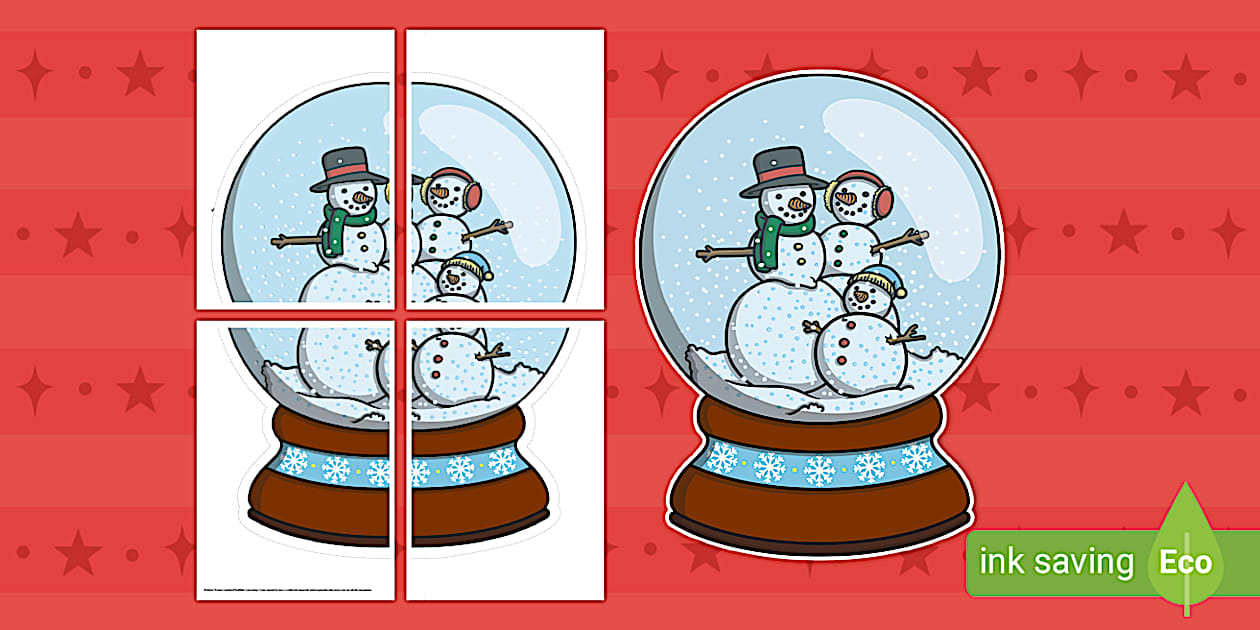 Extra Large Snow Globe Display Cut-Out (teacher made)
