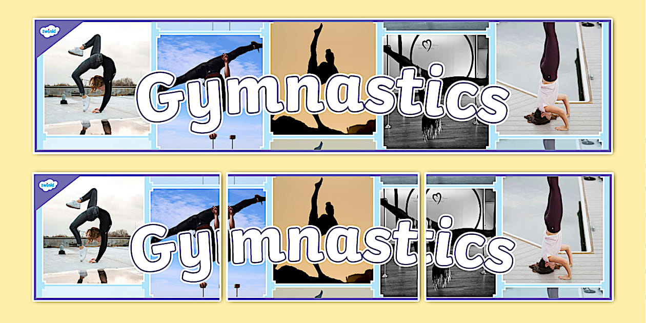 Gymnastics Photo Display Banner (teacher made) - Twinkl
