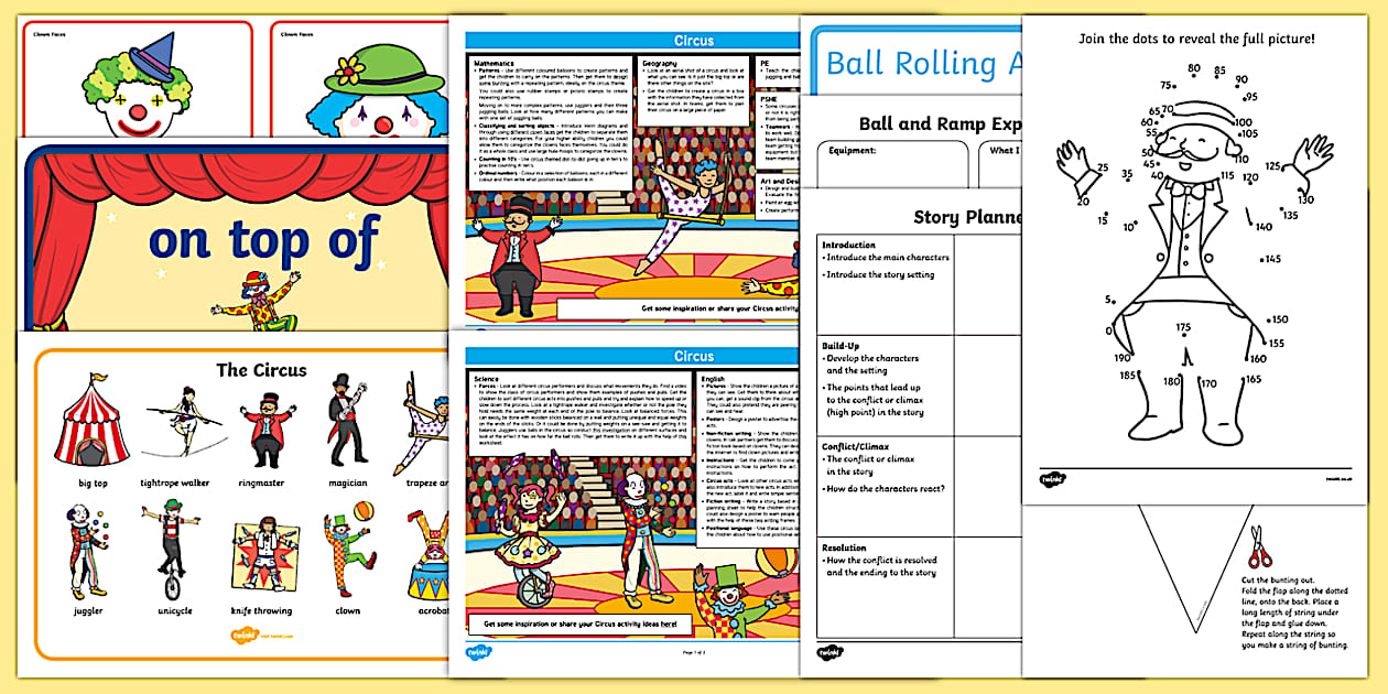 Editable Circus KS1 Lesson Plan Ideas and Resource Teaching Pack