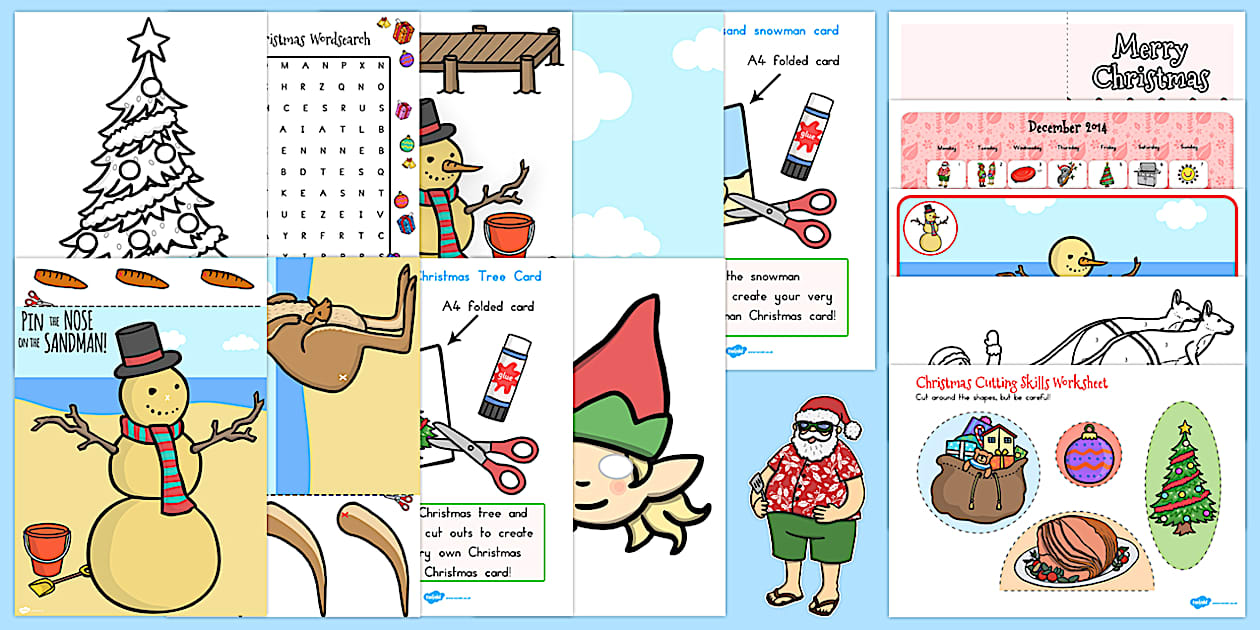Christmas Craft Activity Pack (teacher made) - Twinkl