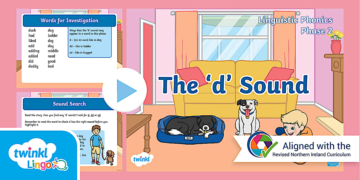 Linguistic Phonics Stages 5/6 Phase 2 'd' Sound PowerPoint