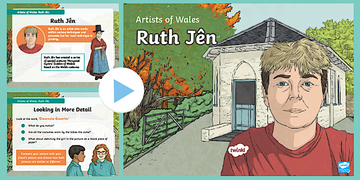 Artists of Wales - Ruth Jên Information PowerPoint | Twinkl