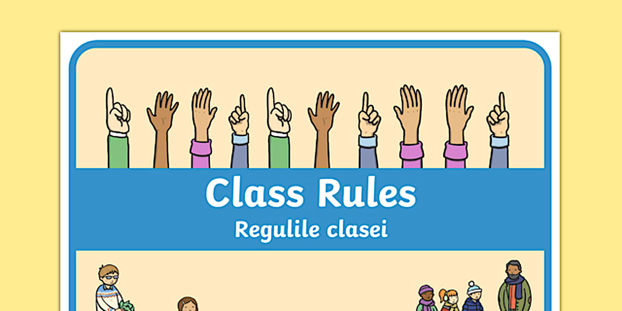 Regulile clasei - Planșă (teacher made) - Twinkl