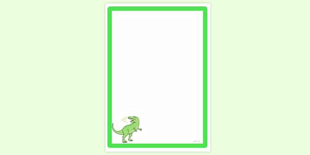 Easy Dinosaur Page Border | Page Borders | Twinkl - Twinkl