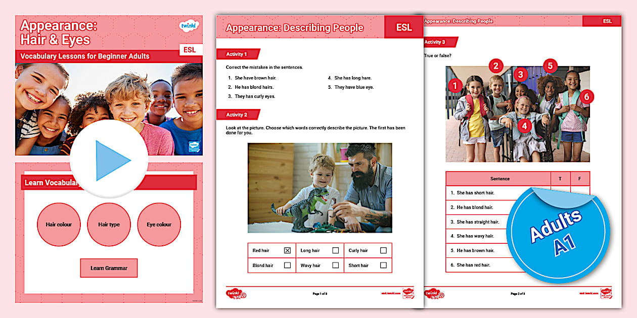 ESL Appearance (teacher made) - Twinkl
