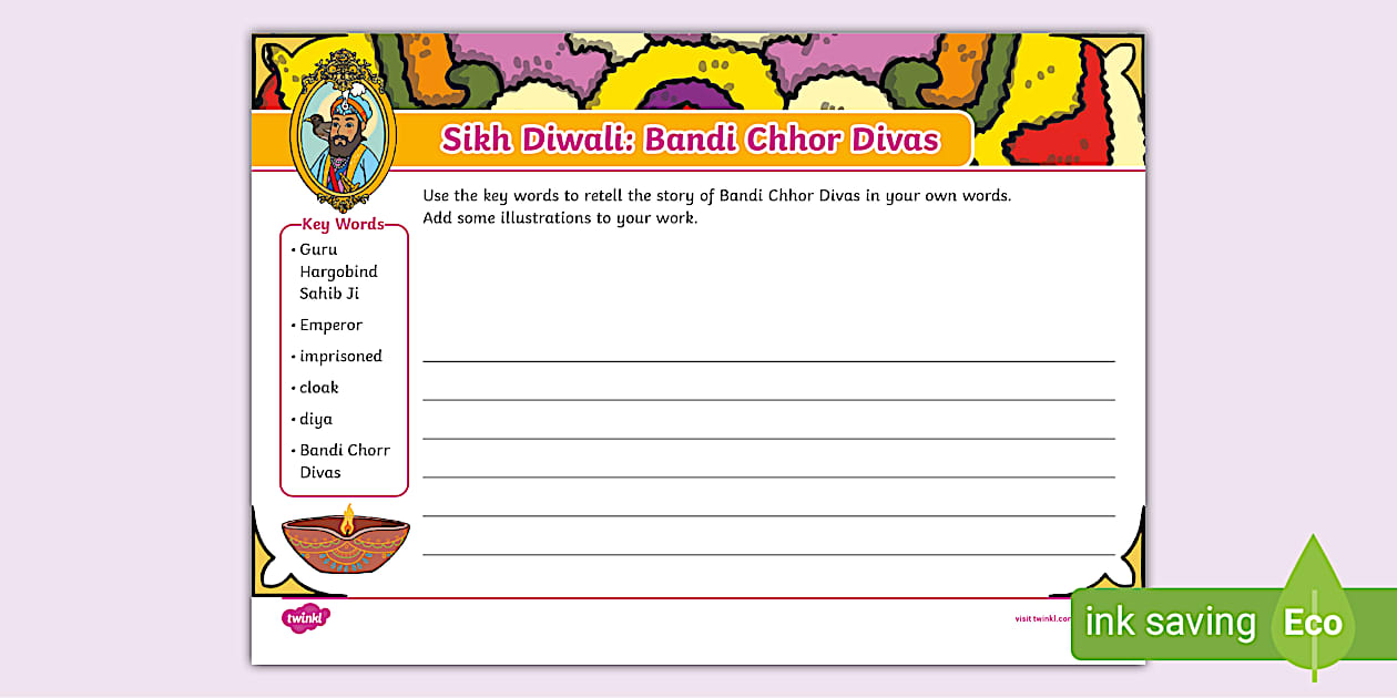 KS1 Sikh Diwali Activity (teacher made) - Twinkl