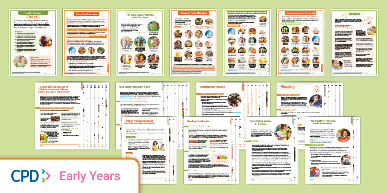 Safer Eating and Nutrition in the Early Years Resource Pack