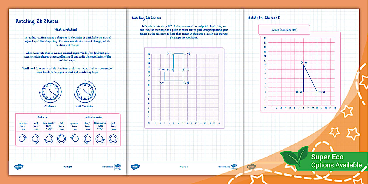 Rotating 2D Shapes (Ages 9 - 10) - Twinkl