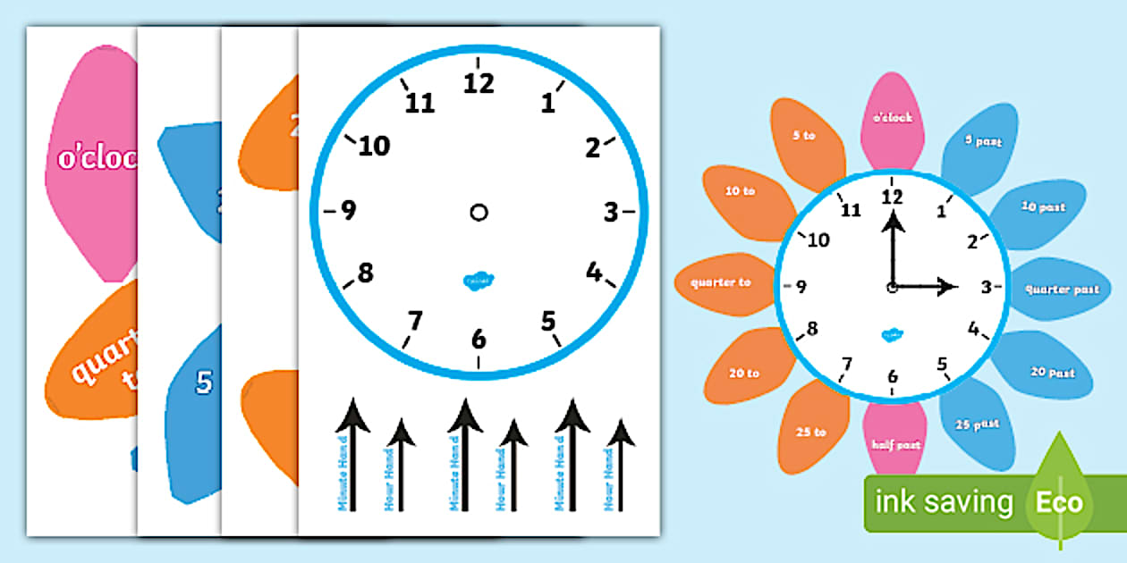 Analogue Clock Pattern | Telling the Time (teacher made)
