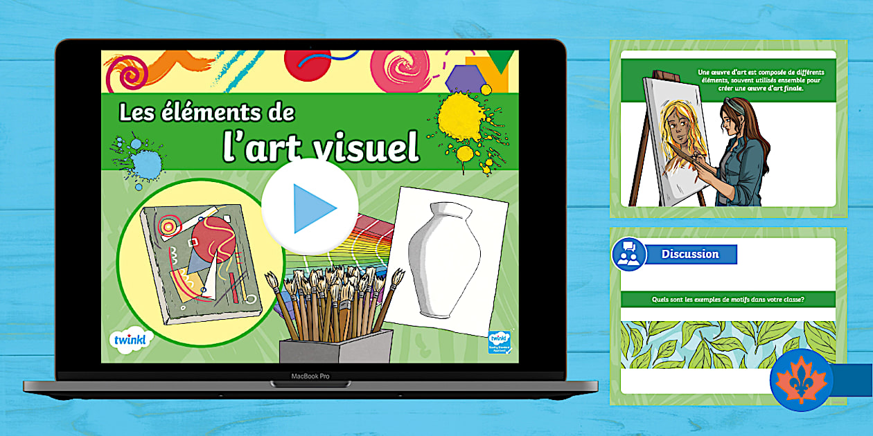 Elements of Art PowerPoint French (teacher made) - Twinkl