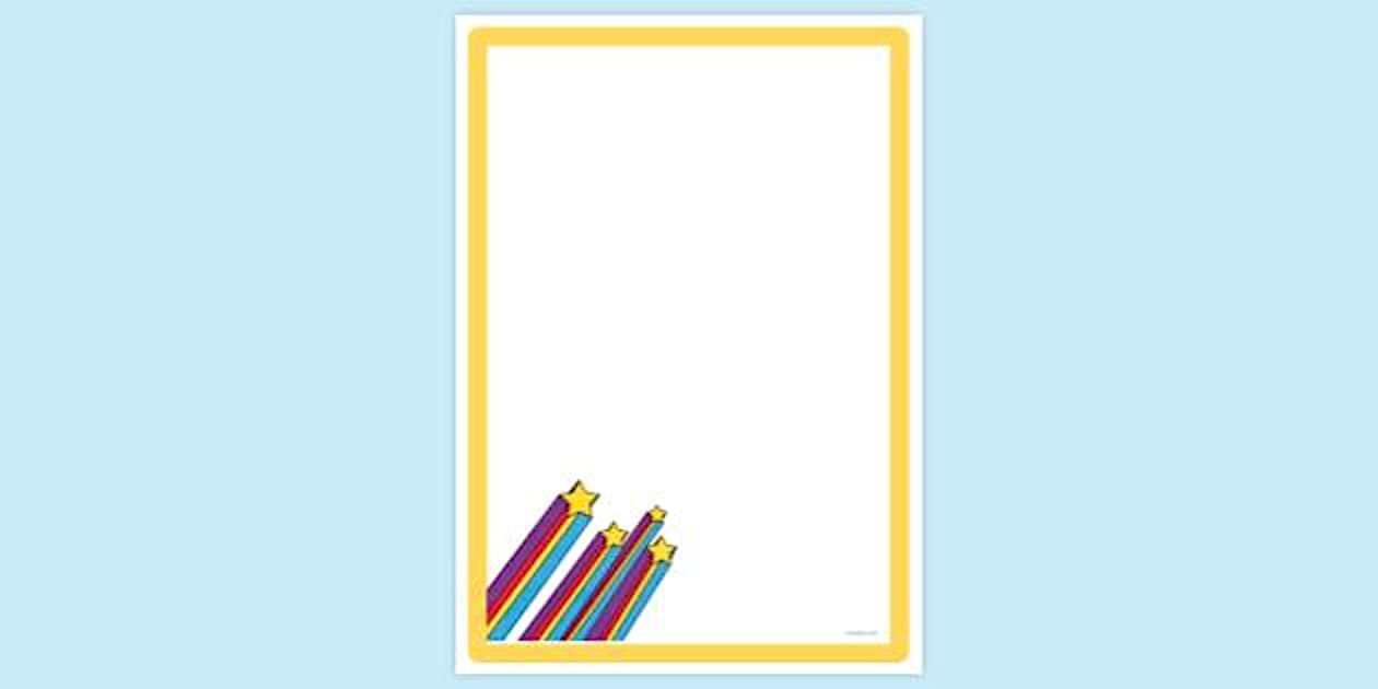 Stars Page Border (teacher made) - Twinkl