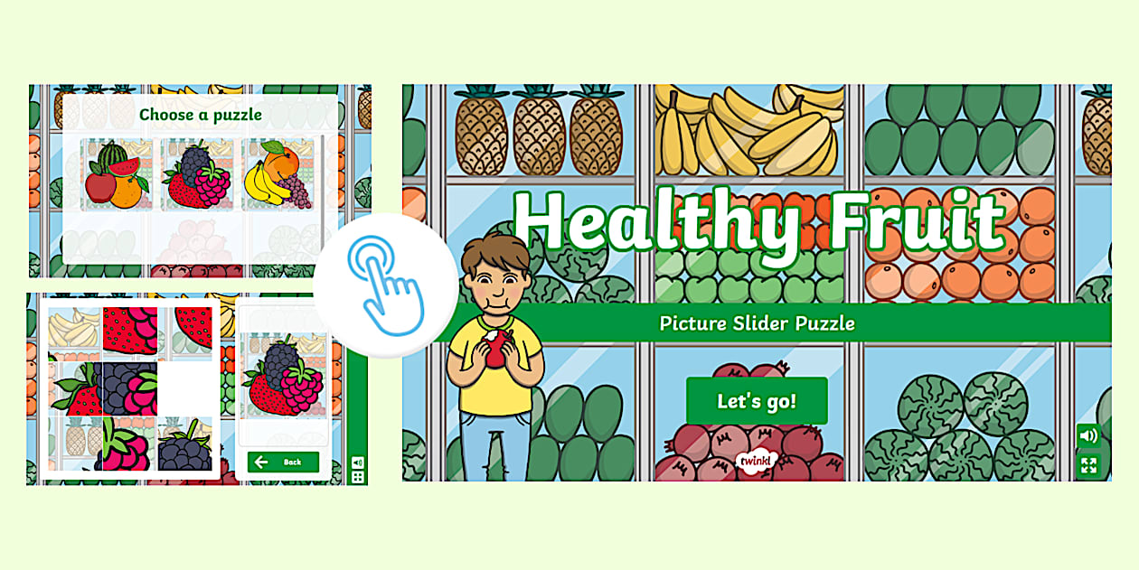 Healthy Fruit Picture Slider Puzzle | Twinkl Puzzles