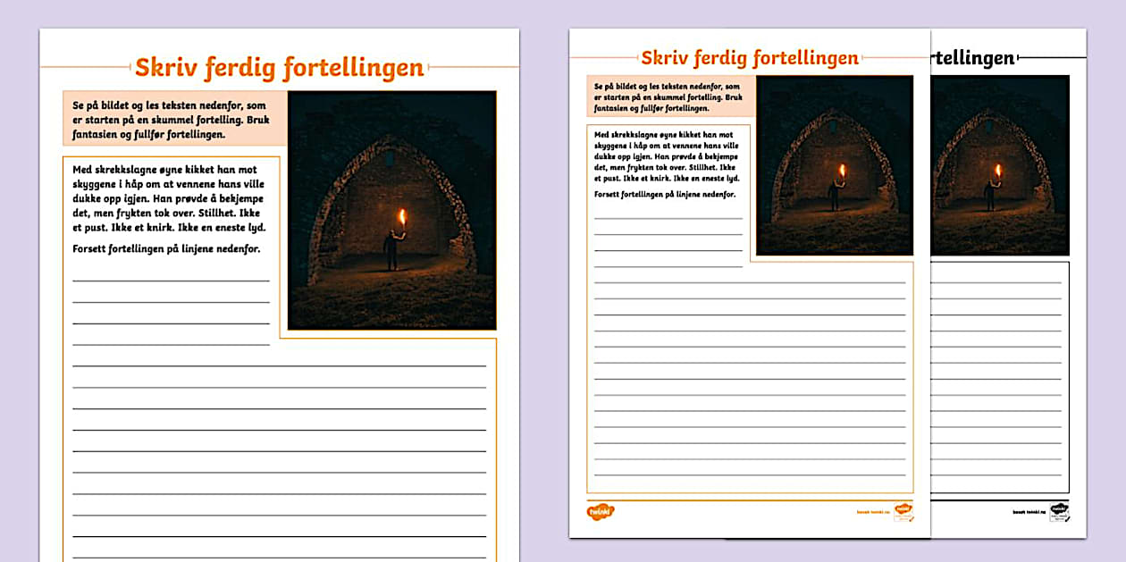 Skriv skummel fortelling - skriveøvelse til norskfaget