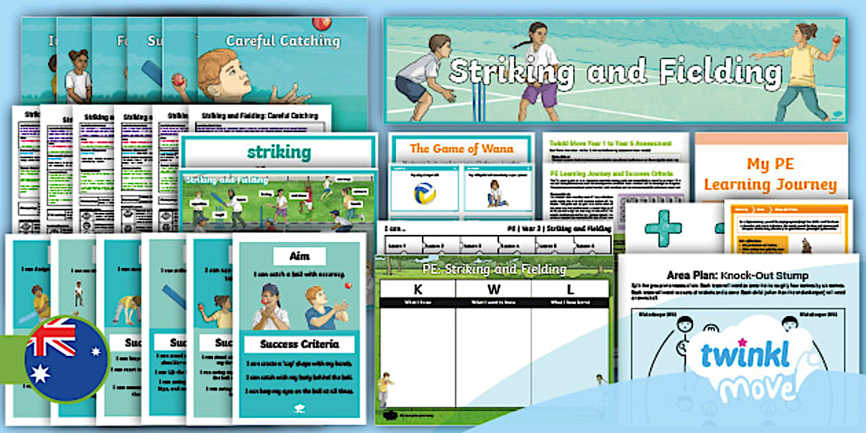 Move PE Year 3 Striking and Fielding: Fundamentals Unit Pack