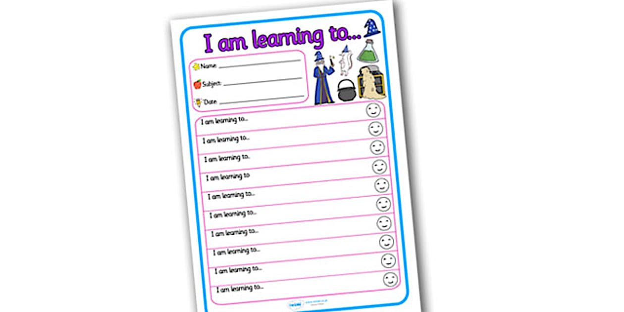 Themed Target and Achievement Sheets Magic Themed - Twinkl