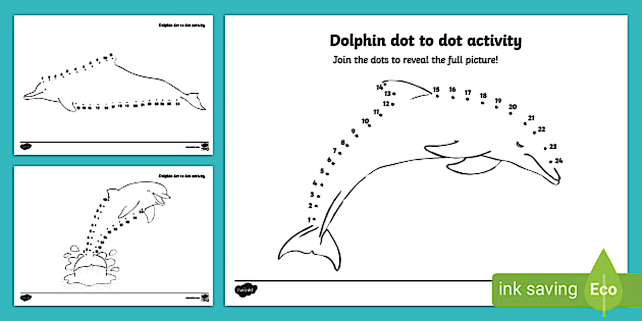 Dot to Dot Dolphin Activity - Educational Resources - KS1