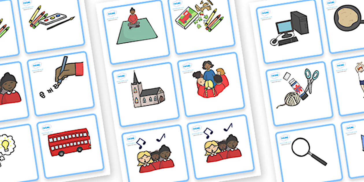 Visual Timetable For KS1 (Panjabi) - Twinkl