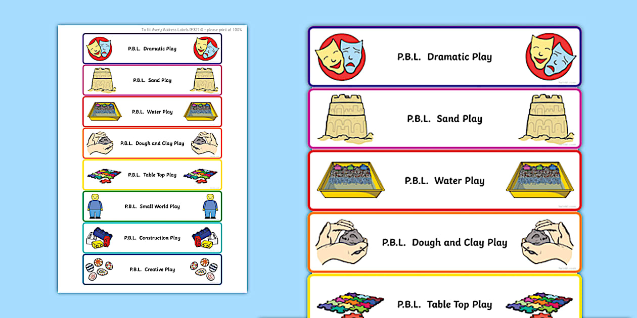 Editable P.B.L. Organisation Drawer Labels - Twinkl