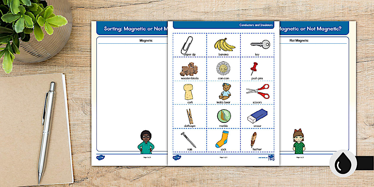 Magnetic or Not Magnetic? Sorting Activity - Twinkl