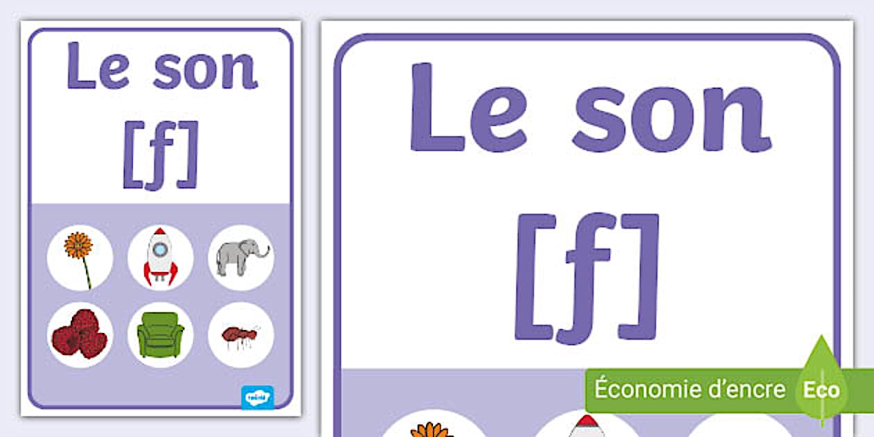 Affiche de phonologie - le son [F] (teacher made) - Twinkl