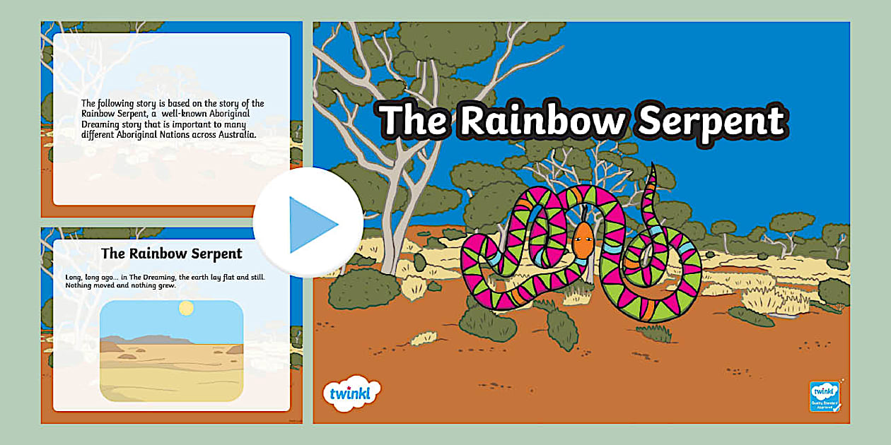 Aboriginal Dreaming The Rainbow Serpent PowerPoint - Twinkl