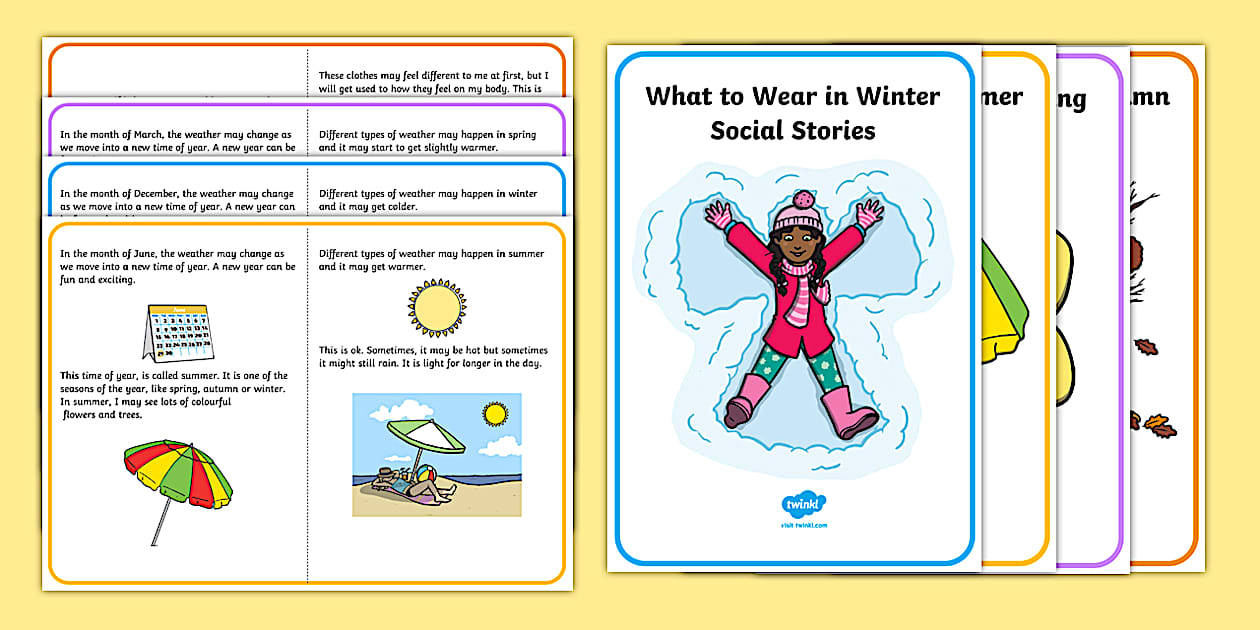 What to Wear in Different Seasons Social Situation - Twinkl