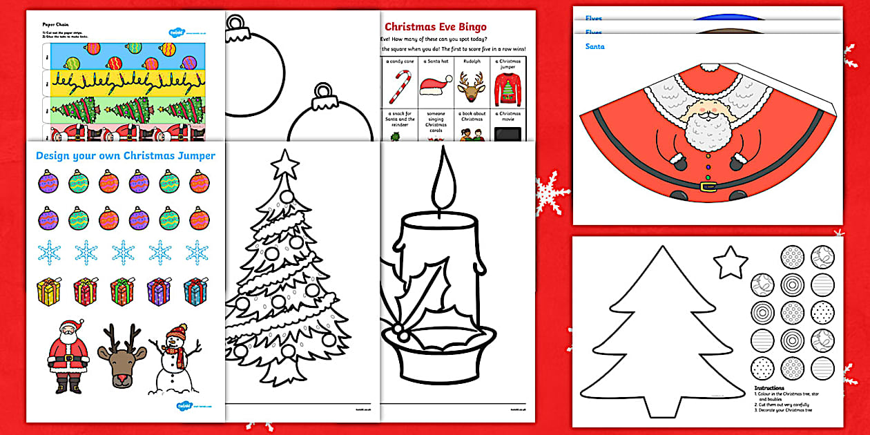 Christmas Eve Box Activity Pack - Twinkl
