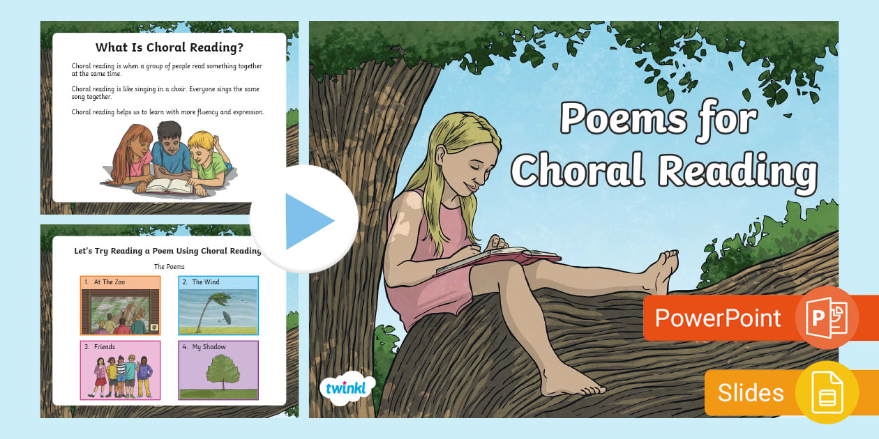 Poems Choral Reading PowerPoint F-2 (teacher made) - Twinkl