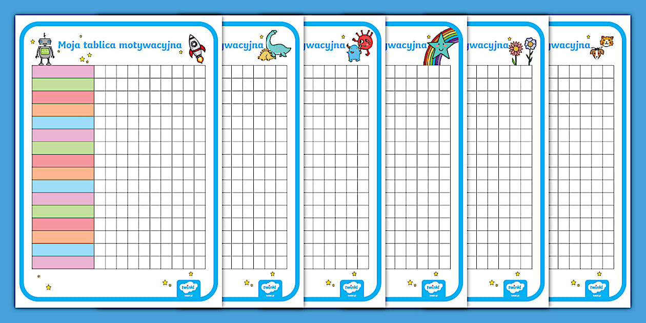 Moja tablica motywacyjna | Plakaty | Zachowanie - Twinkl