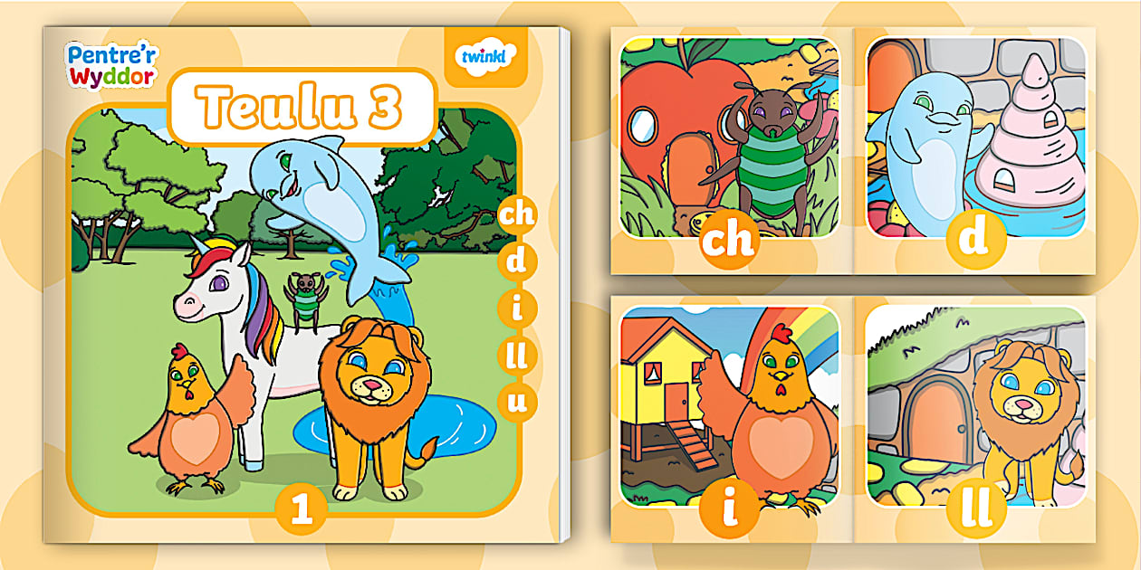 Pentre'r Wyddor: Teulu 3 eLyfr 1 (teacher made) - Twinkl