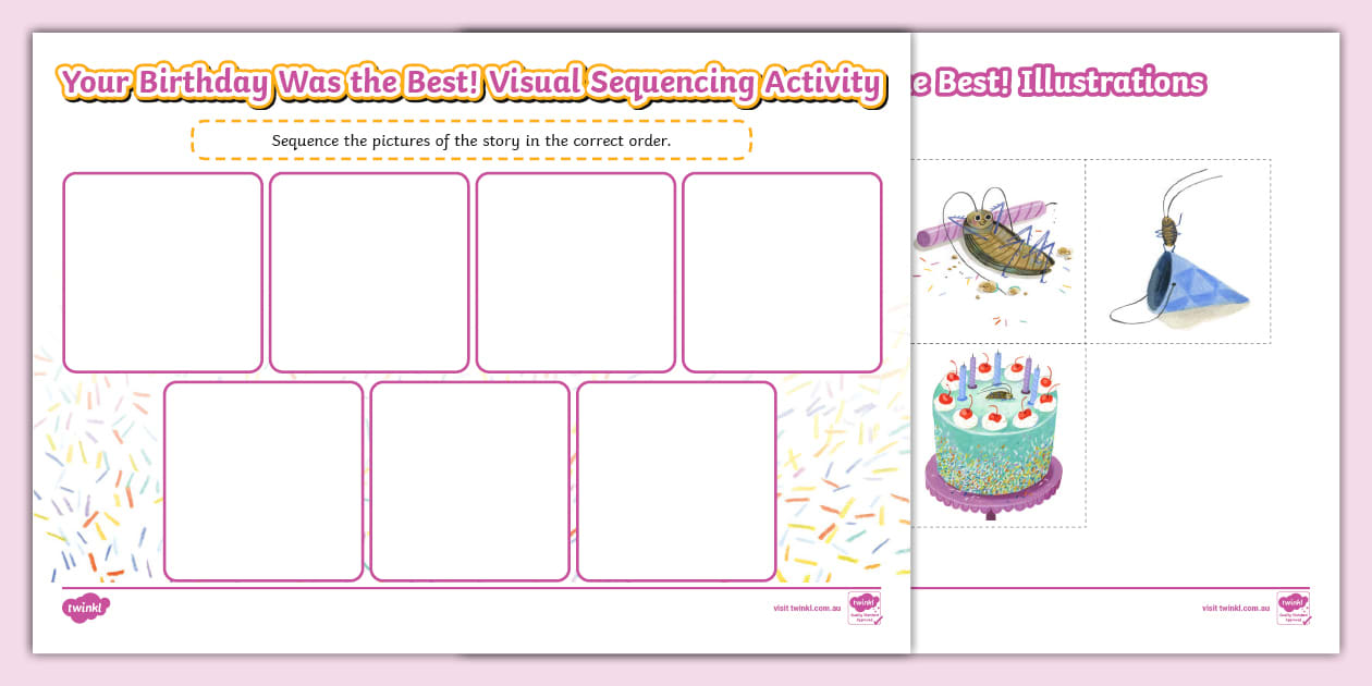 FREE! - Your Birthday was the Best! Visual Sequencing Activity
