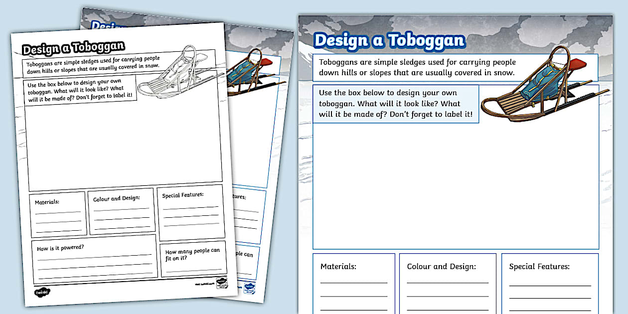 Design a Toboggan Activity - KS1 (teacher made) - Twinkl