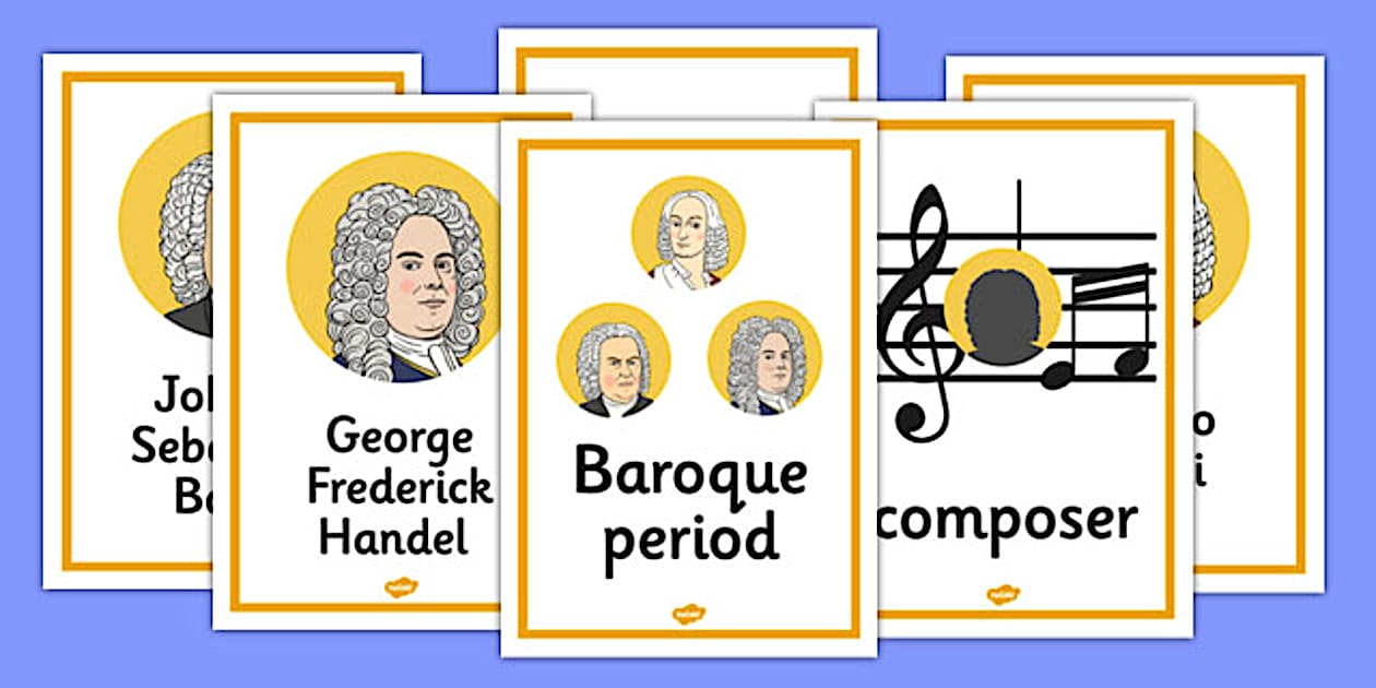 Editable Baroque Period Music Display Posters - Twinkl