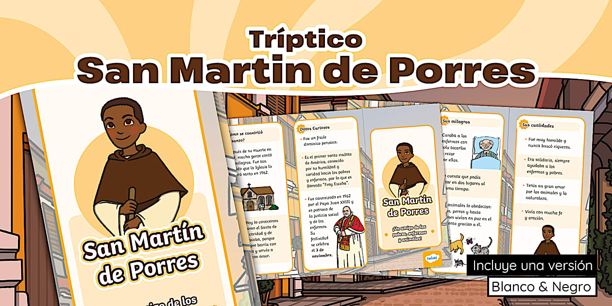 Tríptico de San Martín de Porres | Twinkl